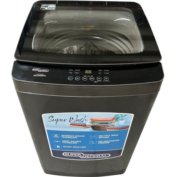 Super General 12 kg Top Load Washer SGW1211B - Alqalada Electronics